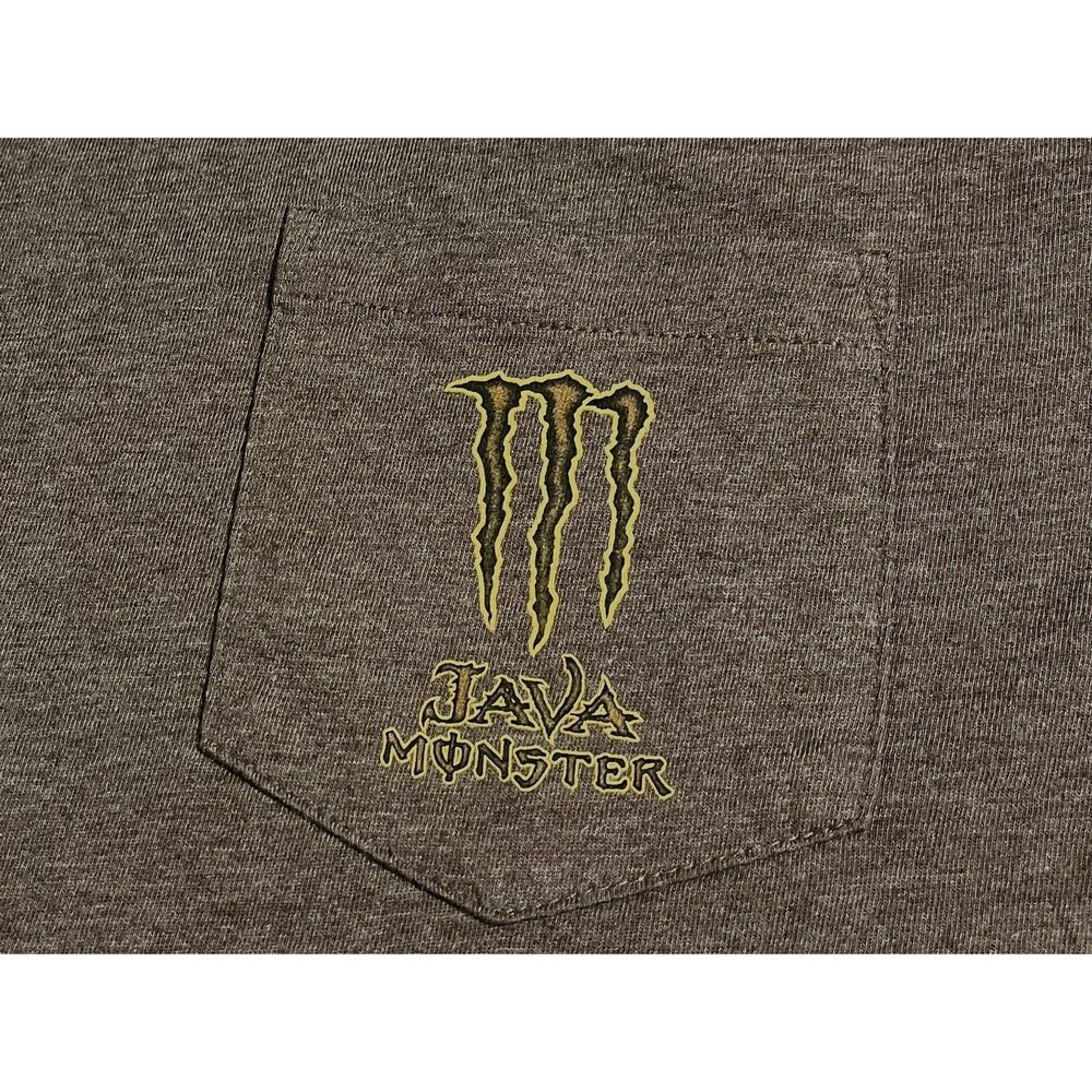 *New* Rare Java Monster Energy Drink T-Shirt 2xl Brow… - Gem